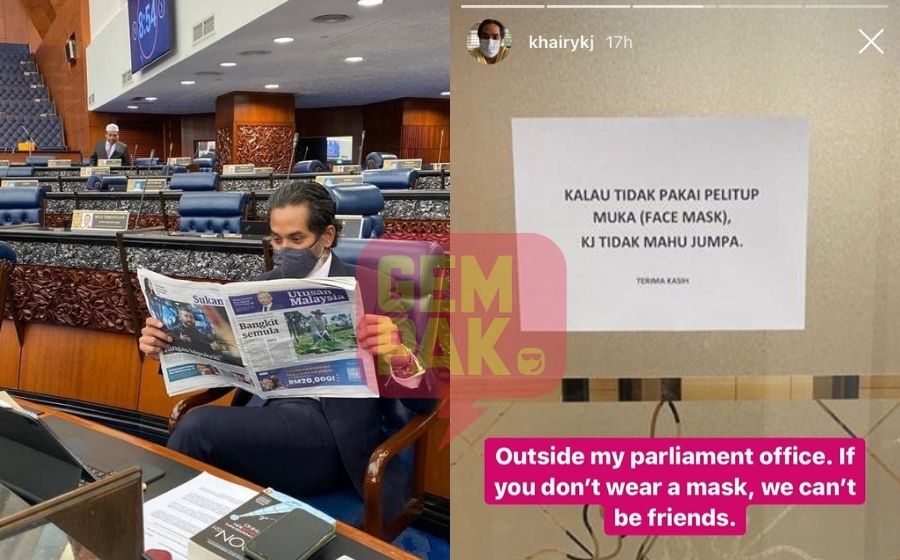 “Kalau Tak Pakai Face Mask, KJ Tak Mahu Jumpa” - KJ Tampal Notis Depan ...