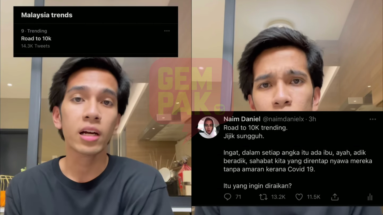 Road To 10K, Naim Daniel Tempelak Sindiran Sarkastik Netizen Kes COVID ...