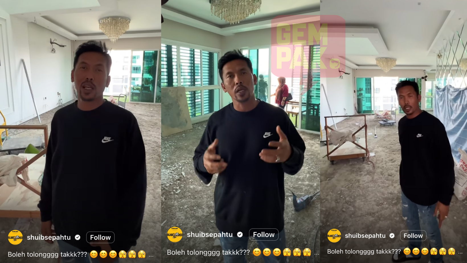 [VIDEO] "Nak Ganti Jubin Berkualiti" - Shuib Pecahkan Lantai Rumah ...