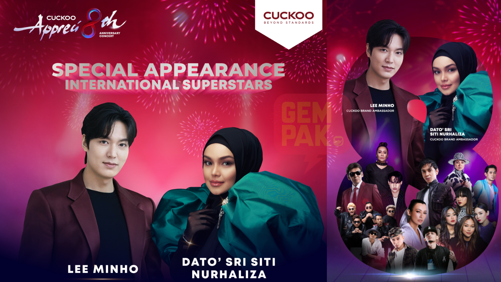 CUCKOO Bawakan Lee Minho & Siti Nurhaliza Di Atas Satu Pentas | Gempak