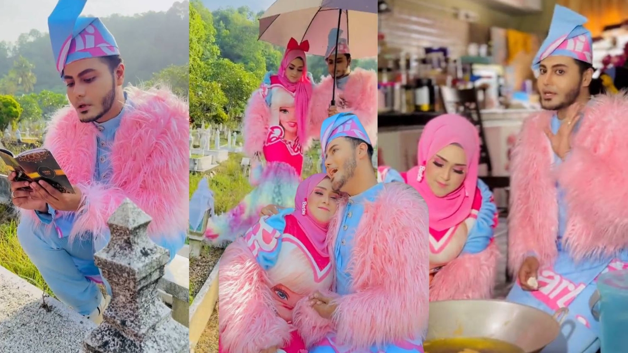 Prince Syed, Isteri Gayakan Busana Raya Bertemakan Barbie, Sempat ...