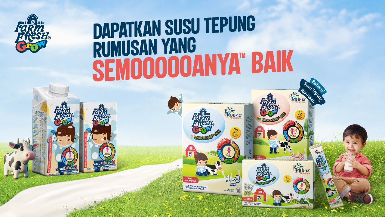 Susu Tepung Rumusan Farm Fresh Grow Baharu, Susu Yang SEMOOOOOANYA ...