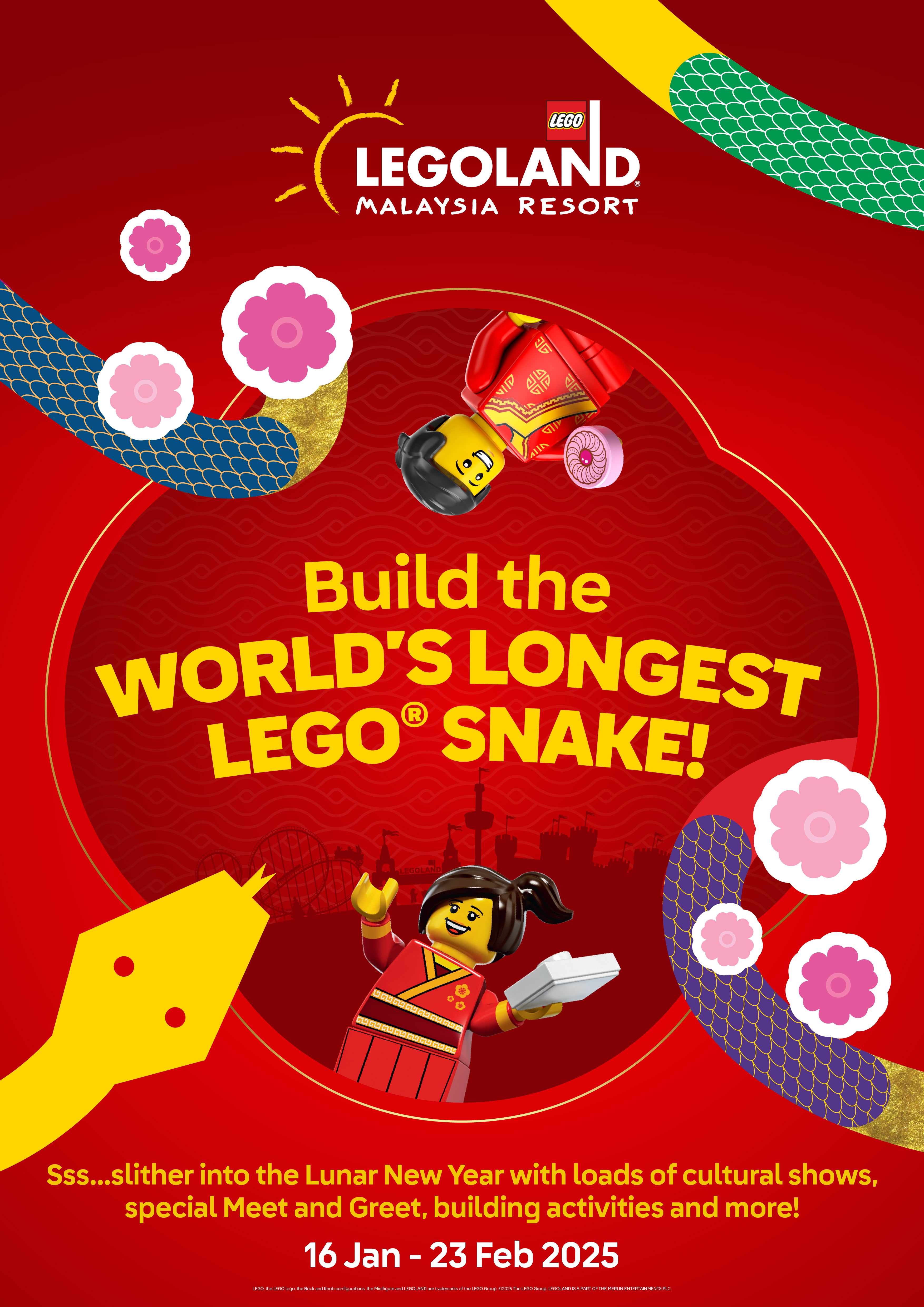 Slither Into a Record-Breaking LEGO Snake Build this CNY at LEGOLAND ...