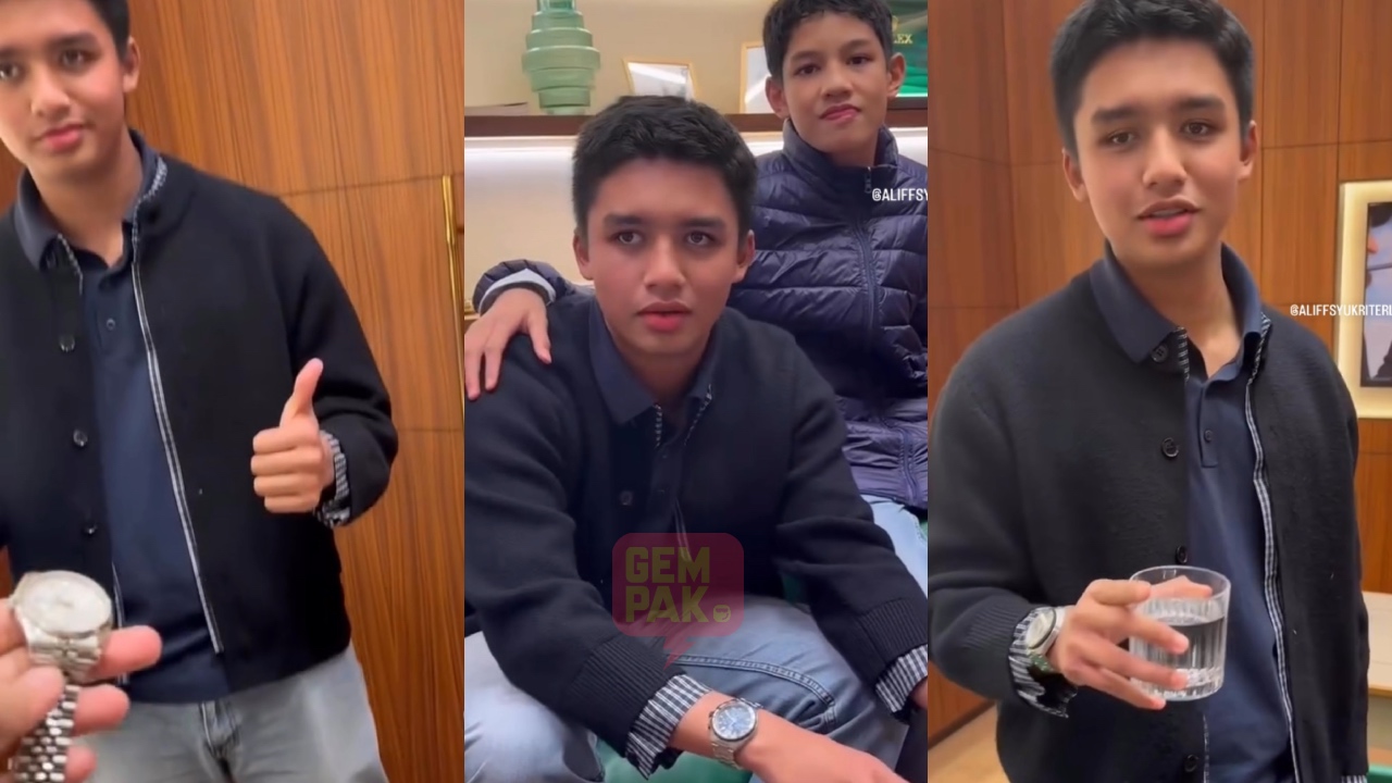 Aliff Syukri Hadiahkan Jam Rolex Bertatahkan Berlian Buat Anak ...