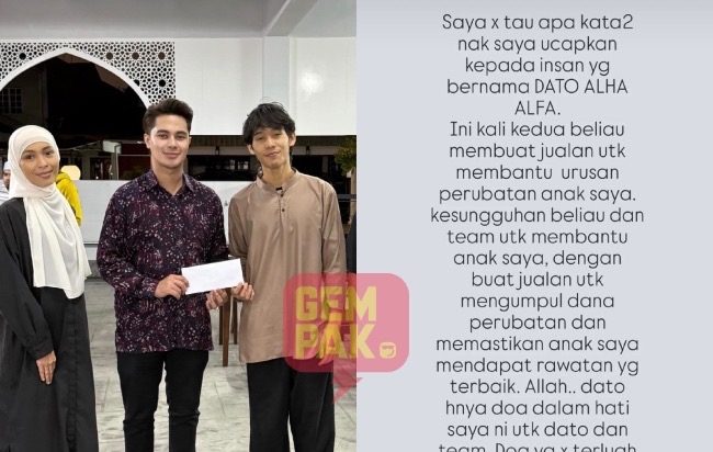 Alha Alfa Anjur Jualan Bagi Kumpul Dana Kali Kedua Buat Adrian Adam ...