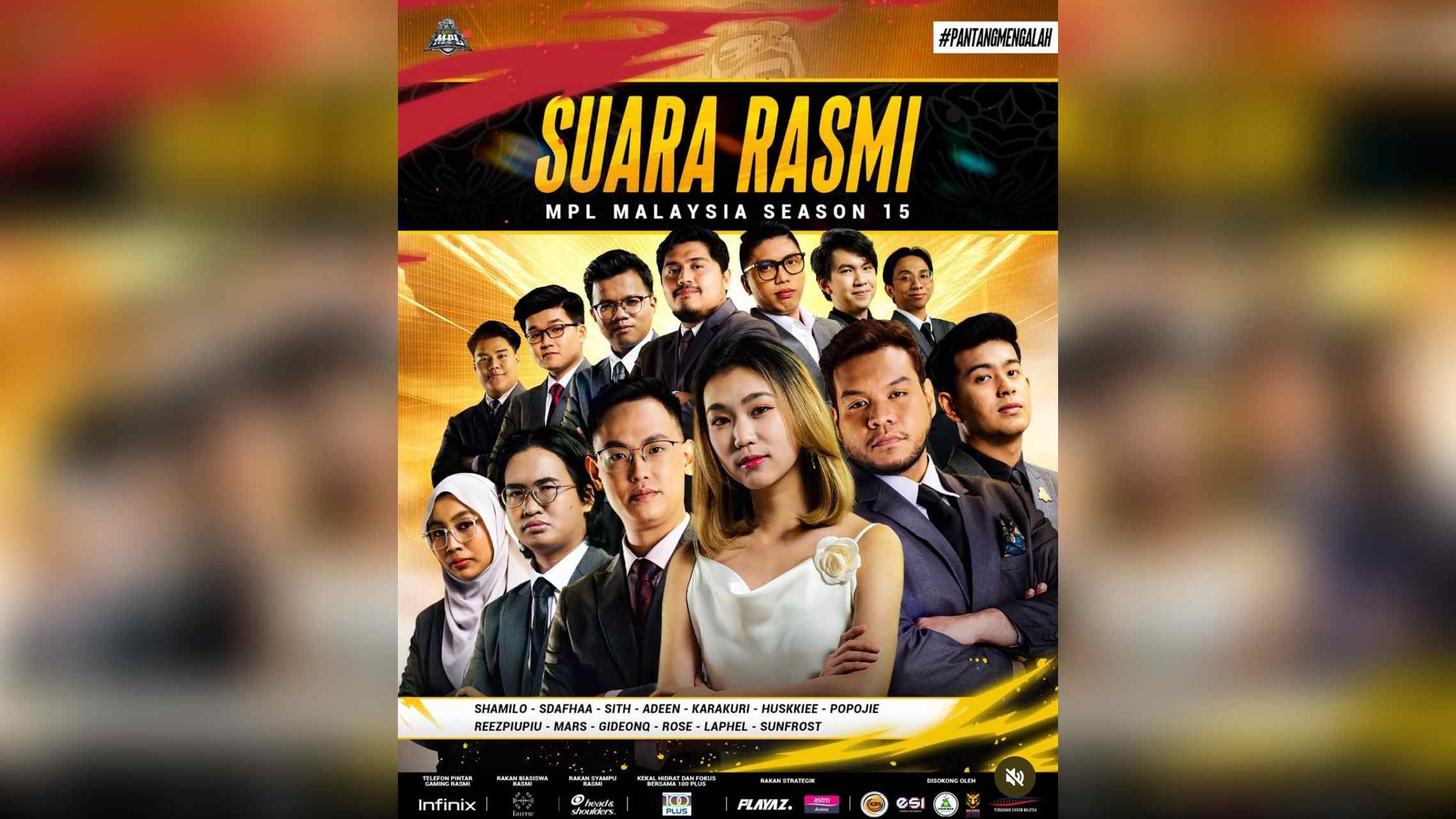 MPLMY: Senarai barisan watak penting musim ke-15 | Stadium Astro