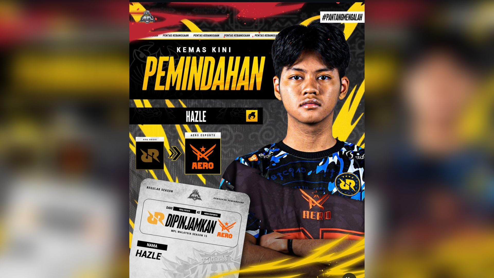 MPLMY S15 : Hazle dipinjam ke Aero Esports | Stadium Astro