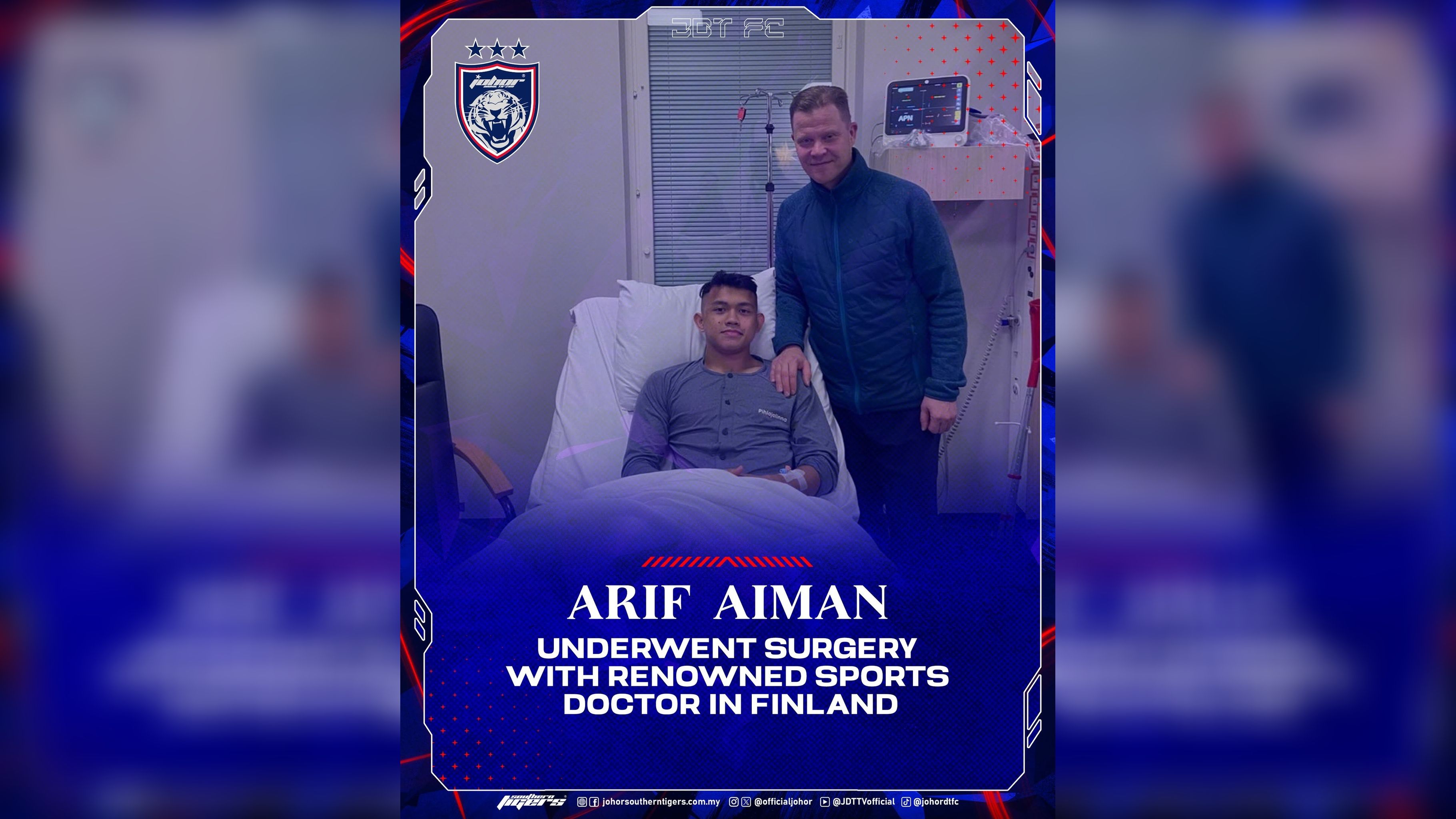 Arif Aiman selesai jalani pembedahan bersama doktor terkemuka di ...