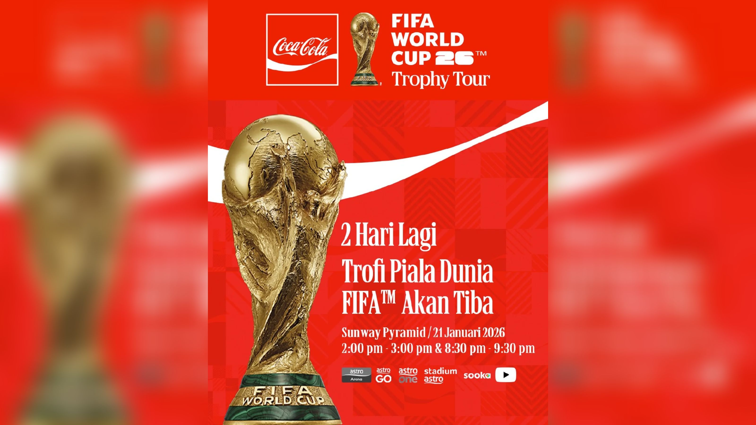 Jelajah Trofi Piala Dunia FIFA: Legenda Brazil, Arsenal bakal hadir di ...