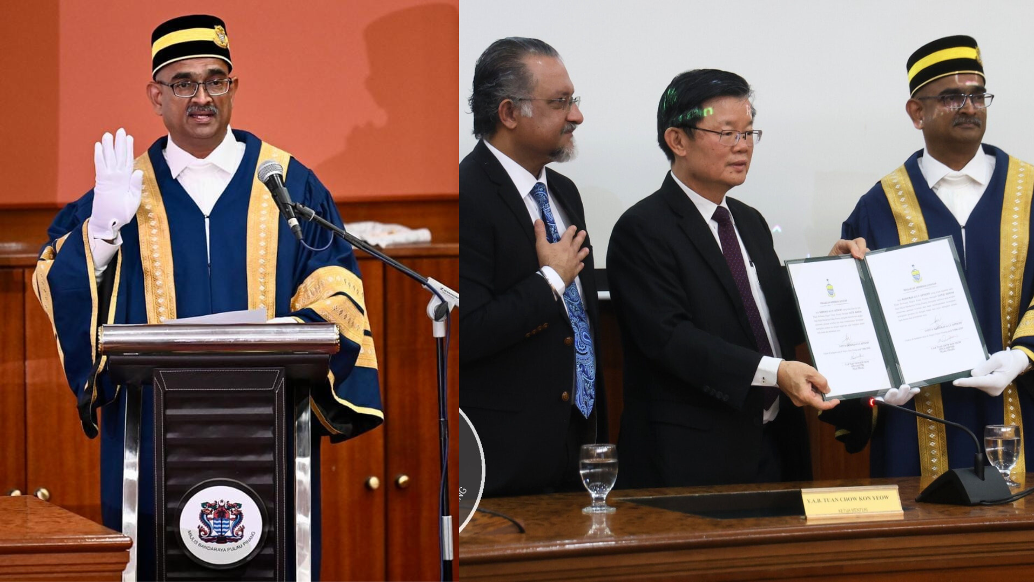 Datuk’ Ir. A. Rajendran Sworn in As Fourth Mayor of Penang Island City ...