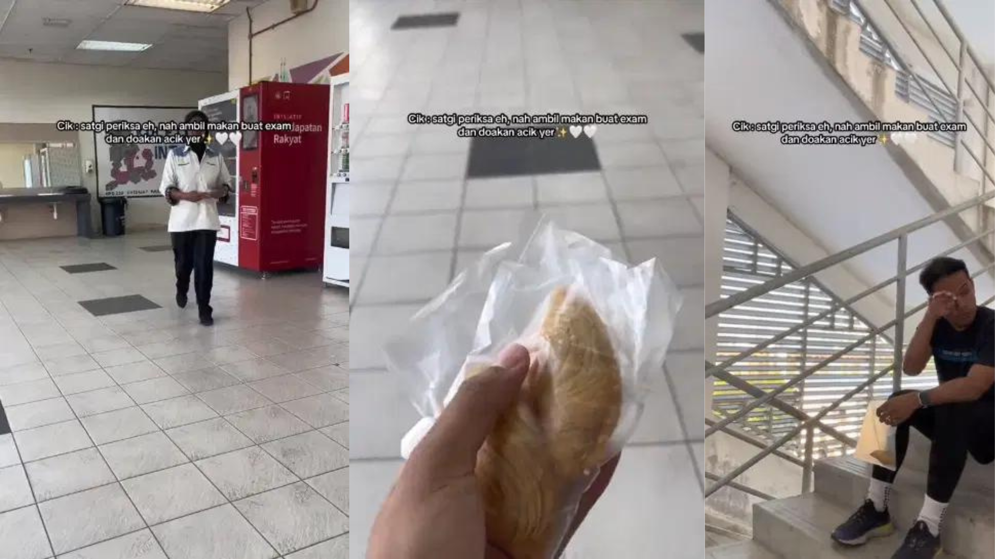 Mak Cik Cleaner Touched A Student's Heart by Surprising Him with ...